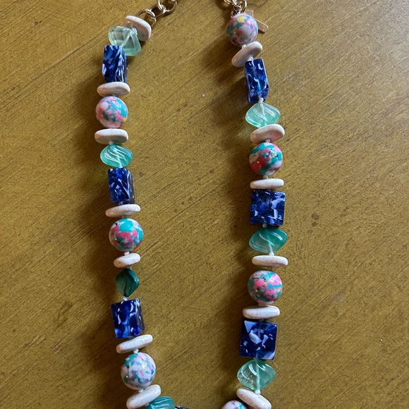 Lesle Sadoughi | Jewelry | Blue And Green Beaded Necklace With Unique ...
